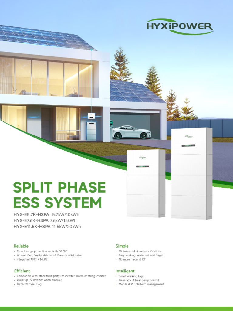 DS - HYX E11.5K HSPA - NA - Ver1.0 202404 EN | PDF | Power Inverter | Computer Engineering