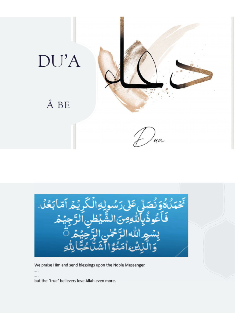 Presentasjon Med Dua | PDF