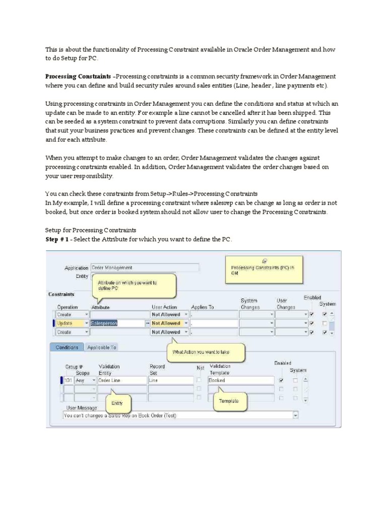 Process Constraints | PDF | Oracle Database | Scope (Computer Science)
