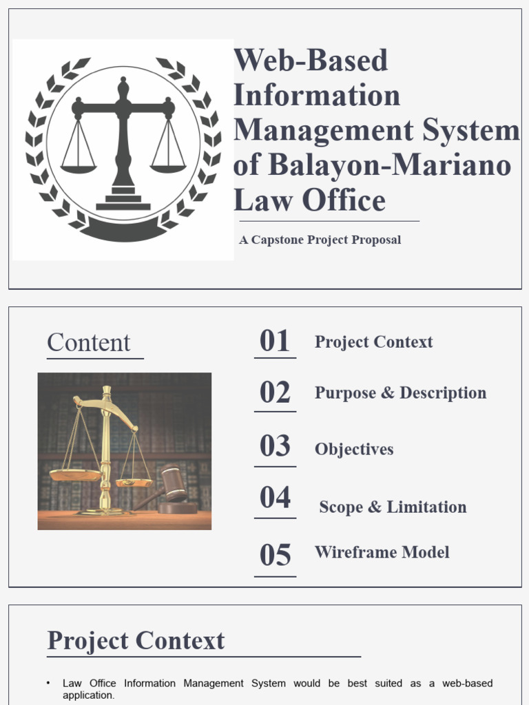 Balayon Mariano Law Office Information Management System | PDF ...
