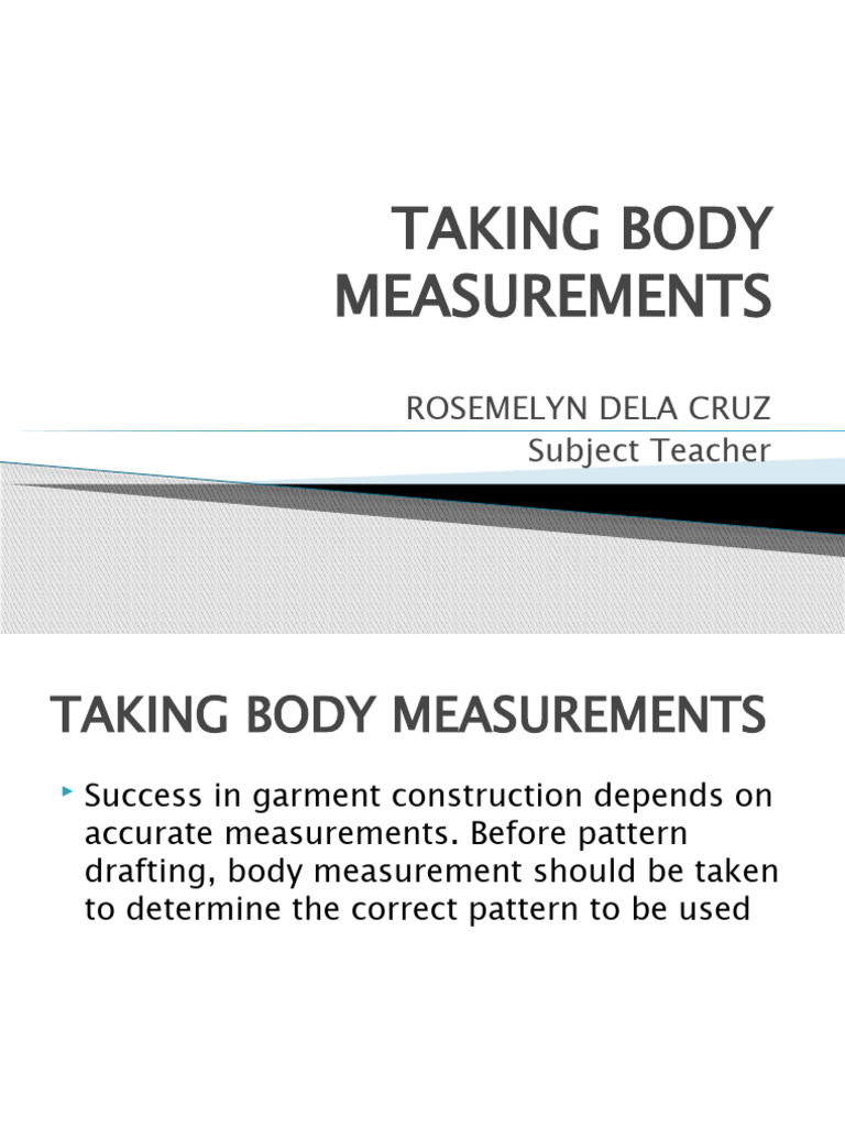 Accurate Body Measurement Techniques | PDF | Home & Garden | Wellness