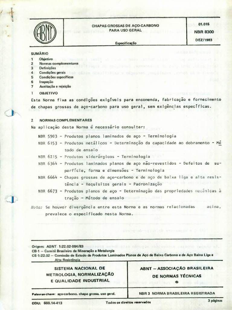 Abnt NBR 8300 | PDF