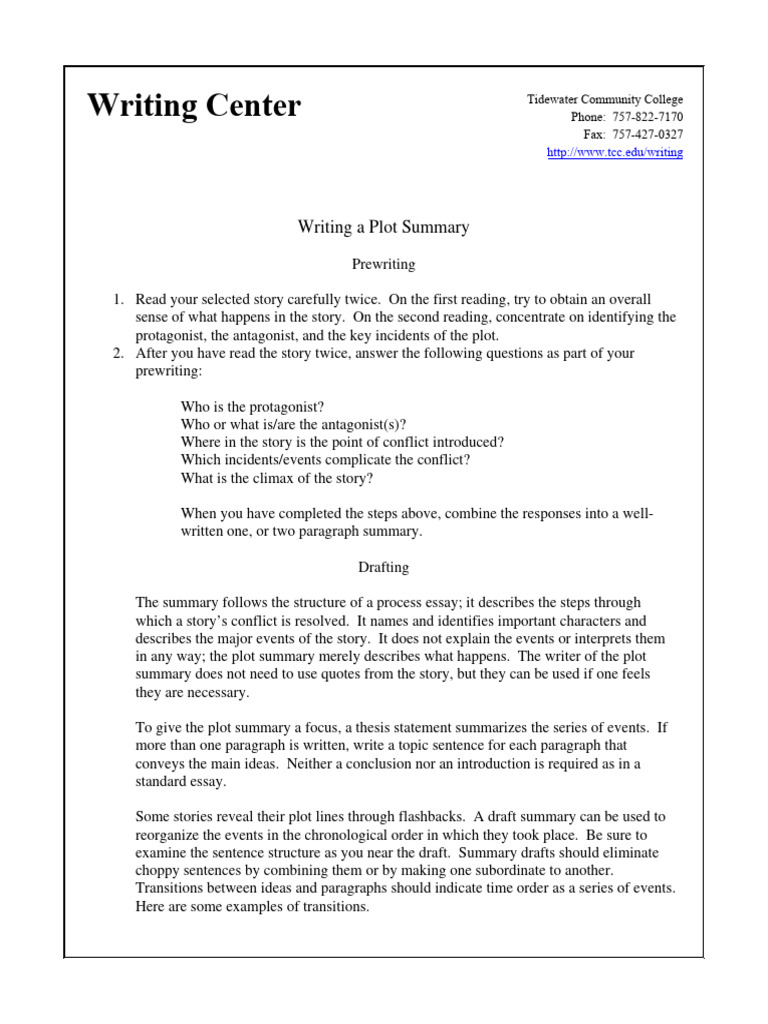 Essay Types Plot Summary | PDF | Plot (Narrative) | Essays