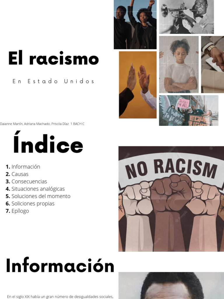 El Racismo | PDF | Racismo | Discriminación y relaciones raciales