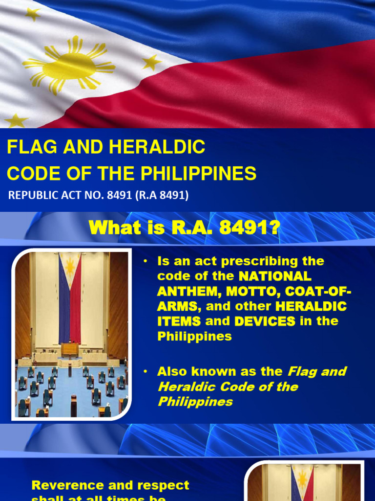 Philippine Flag and Heraldic Code | PDF | Philippines | Heraldry