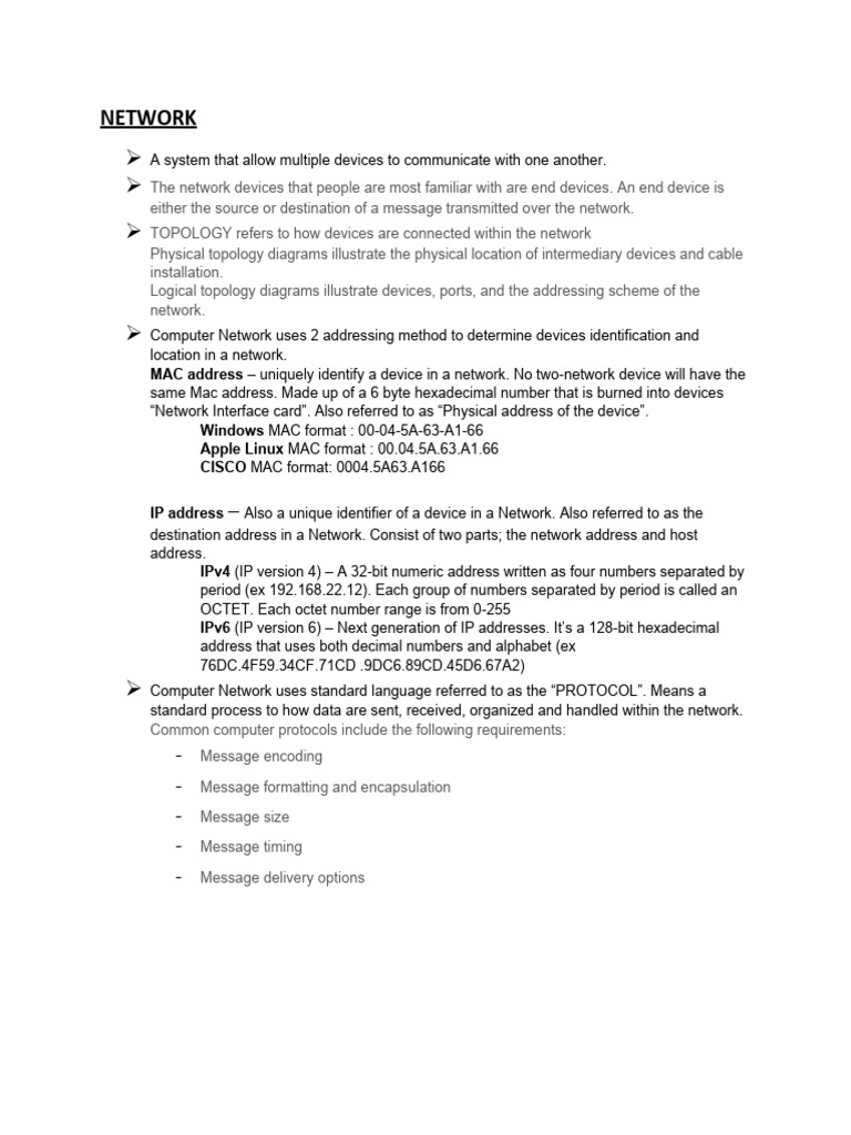 Networking Lecture Summary 1 | PDF | Computer Network | Digital ... Networking Lecture Summary 1 | PDF | Computer Network | Digital ...