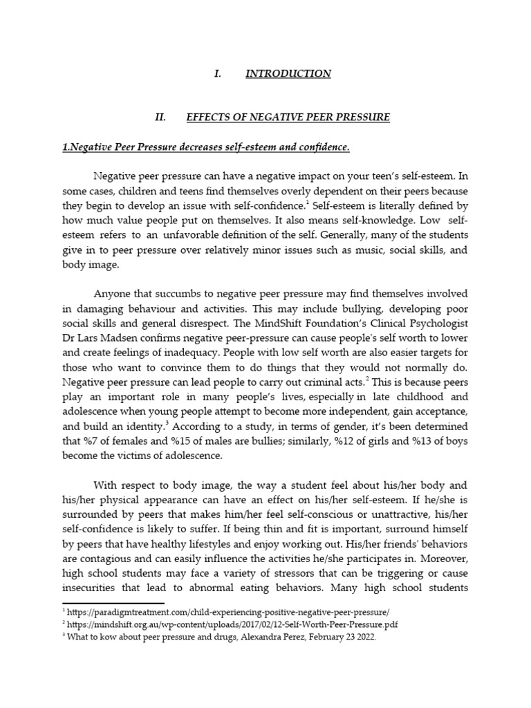 Atiyah - Peer Pressure | PDF | Self Esteem | Adolescence