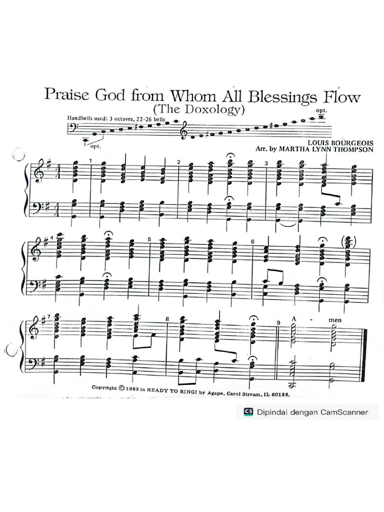 Praise God From Whom All Blessings Flow | PDF