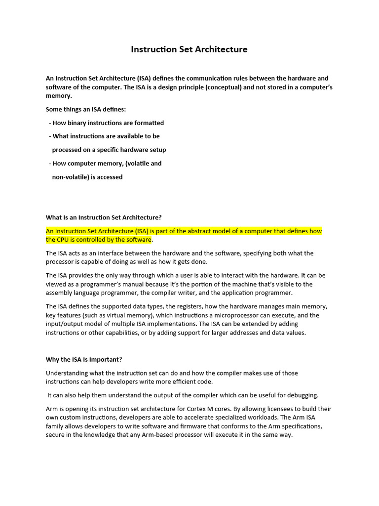 Instruction Set Architecture 24 | Download Free PDF | Central Processing Unit | Computer Data ...