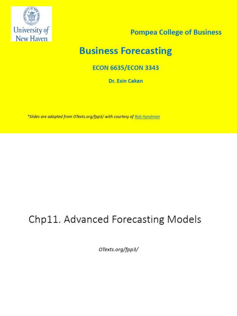Advanced Forecasting Techniques Overview | PDF | Artificial Neural ...