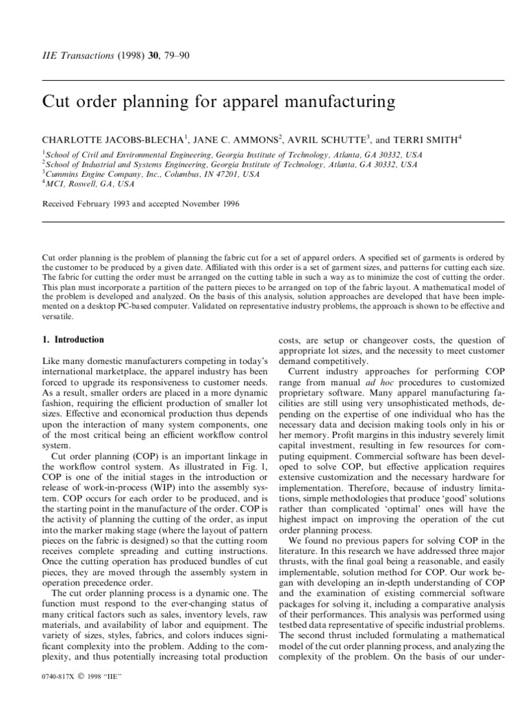 Cut Order Planning | PDF | Computational Complexity Theory ...