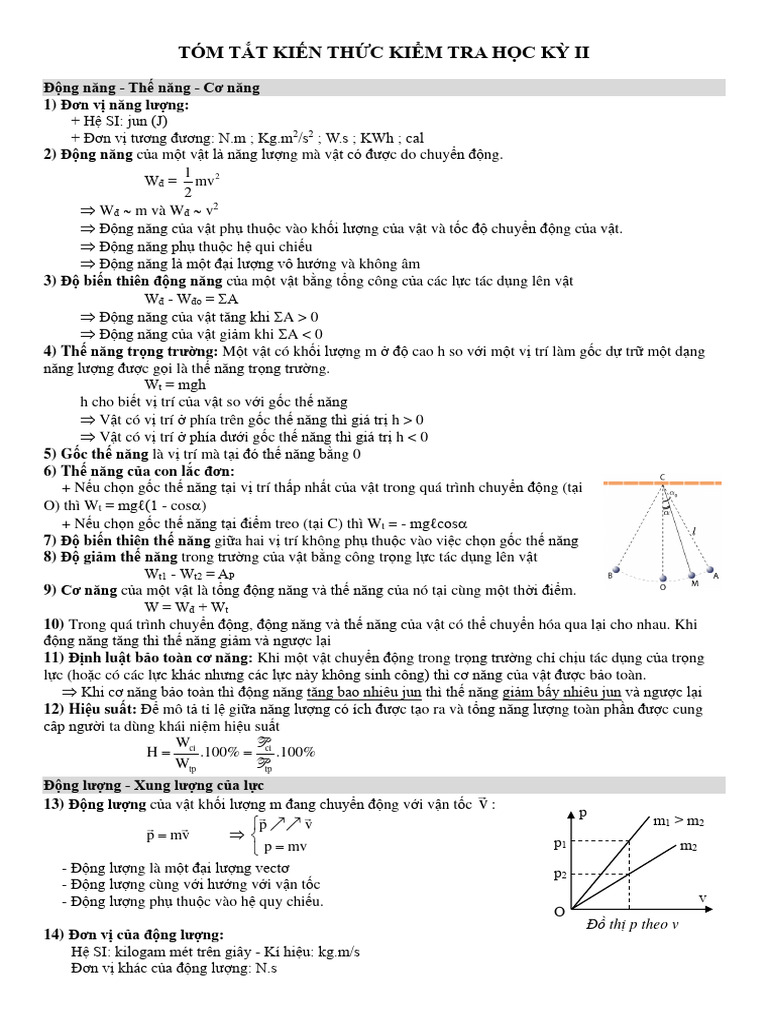 Tóm Tắt Nội Dung Ktra hk2 | PDF
