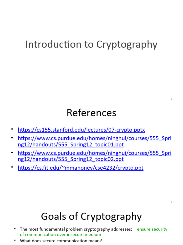 Introduction To Cryptography | PDF | Cryptography | Cipher