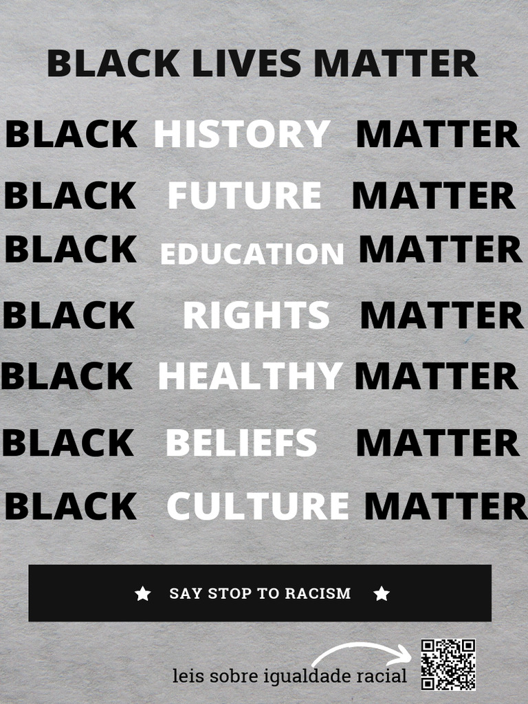 Grey Classic International Day Stop Racism Poster | PDF | Social Science