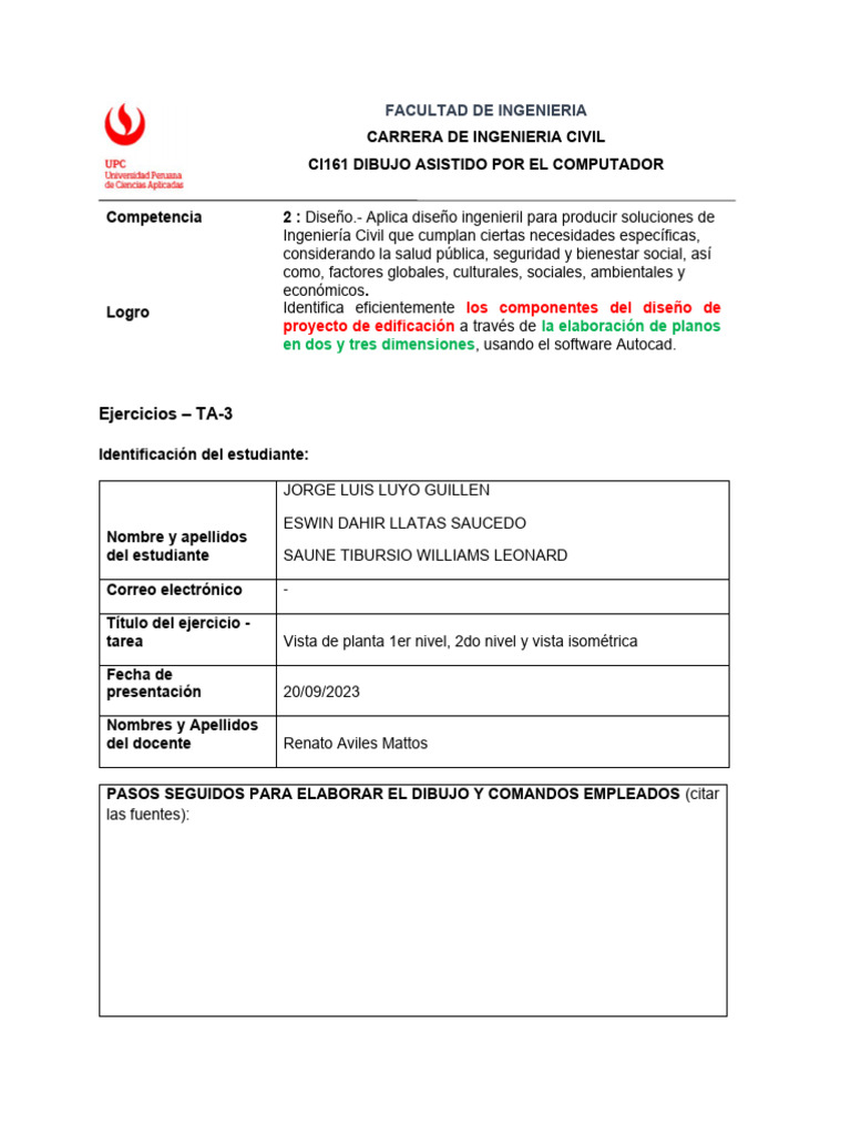 Informe Ta5 | PDF | Diseño | Ingeniería