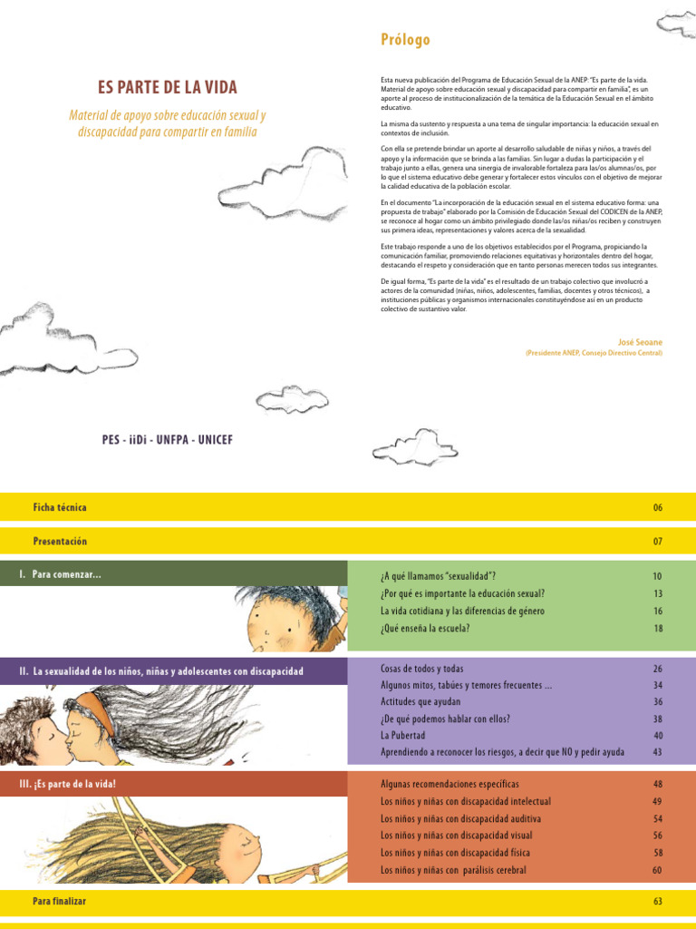 Es Parte de La Vida, Material de Apoyo Sobre ESI y Discapacidad - $660 ...