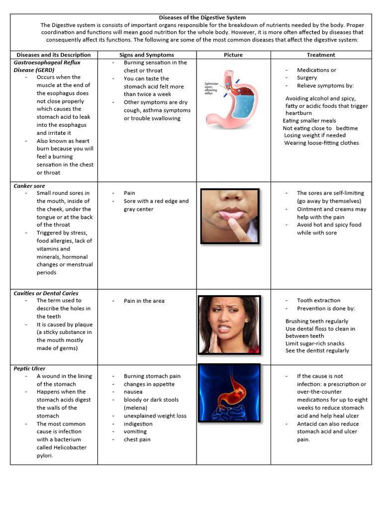 Diseases of the Digestive System and Activity | PDF | Gastroesophageal ...