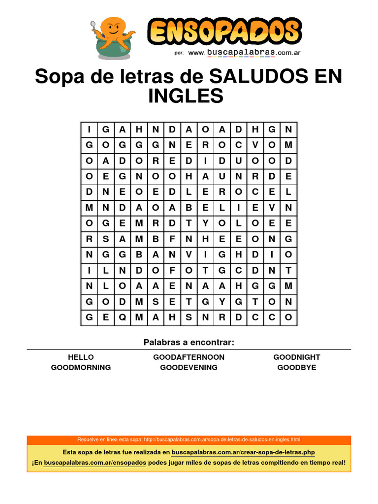sopa-de-letras-de-saludos-en-ingles | PDF