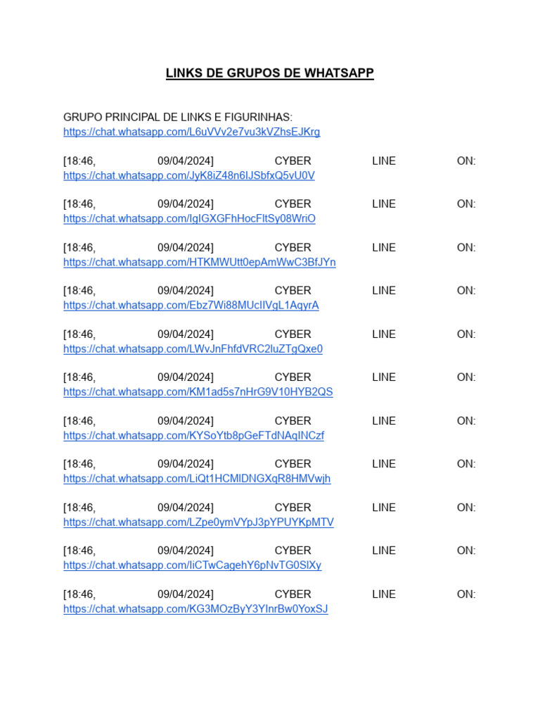 Links de Grupos de Whatsapp | PDF