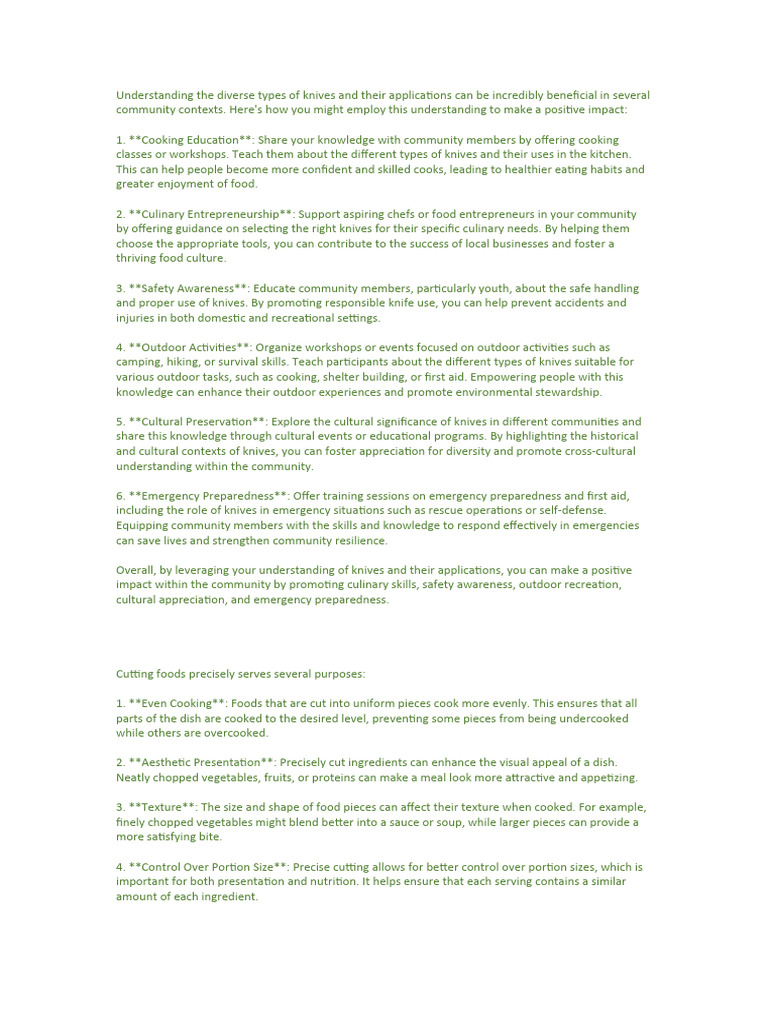 Understanding The Diverse Types of Knives and Thei | PDF | Knife