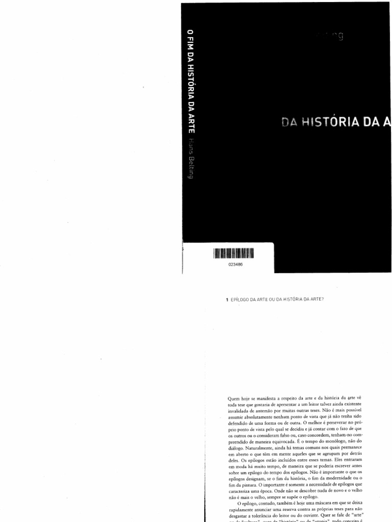 Hans Belting - O Fim Da Historia Da Arte | PDF