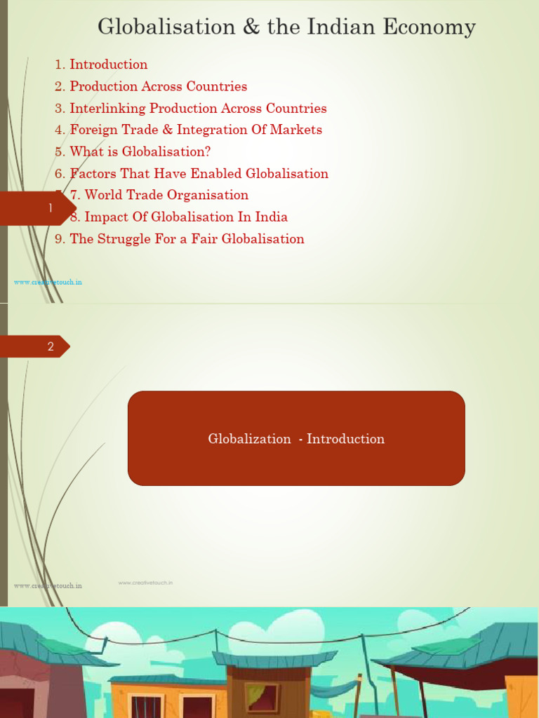 Globalisation and The Indian Economy | Download Free PDF | Globalization | Multinational Corporation