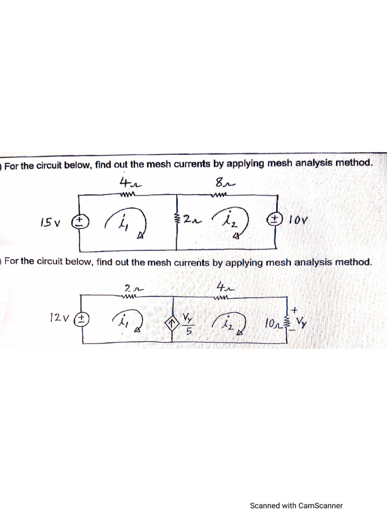 Assignment Mesh Analysis | PDF