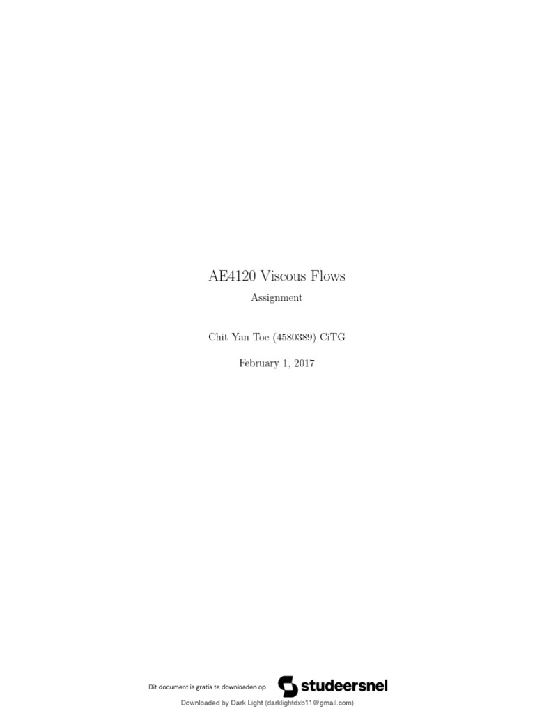 Viscous Flows 2c, 8f PDF | PDF | Boundary Layer | Physics
