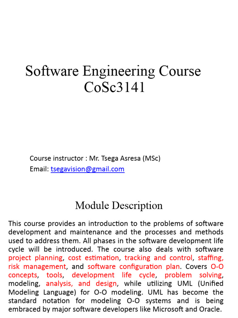 CH1 swe_part1 | PDF | Unified Modeling Language | Software