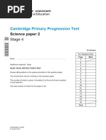 Primary Progression Test Stage 4 Science Paper 1 | PDF | Water