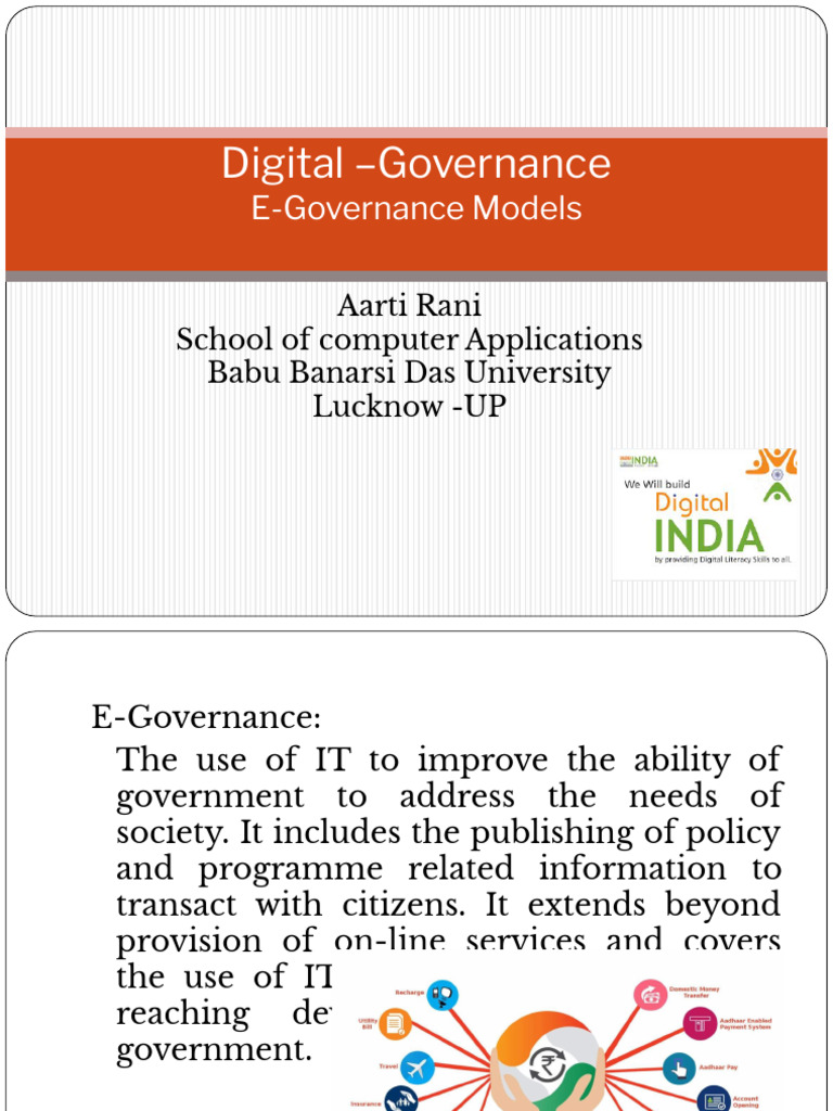 Lecture Digital - Governance | PDF | Governance | Information