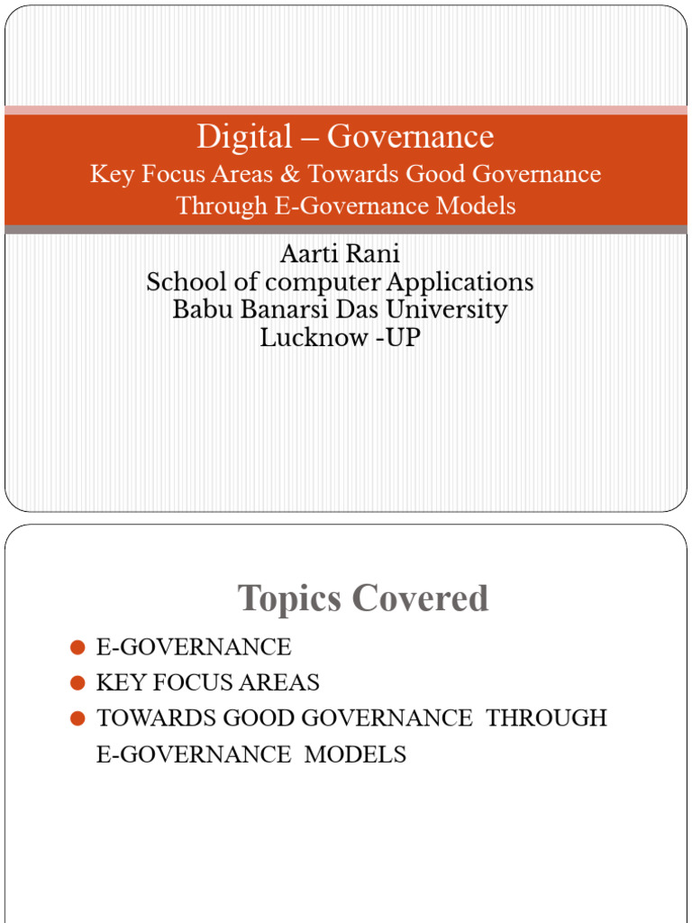 Lecture Digital - Governance | PDF | Governance