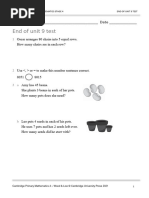 Prim Maths 4 2ed TR End of Year Test | PDF | Mathematics