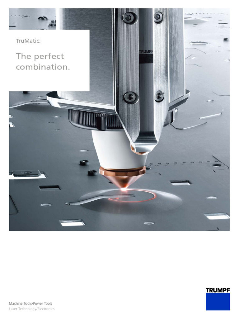 Trumatic 6000 | PDF | Automation | Sheet Metal