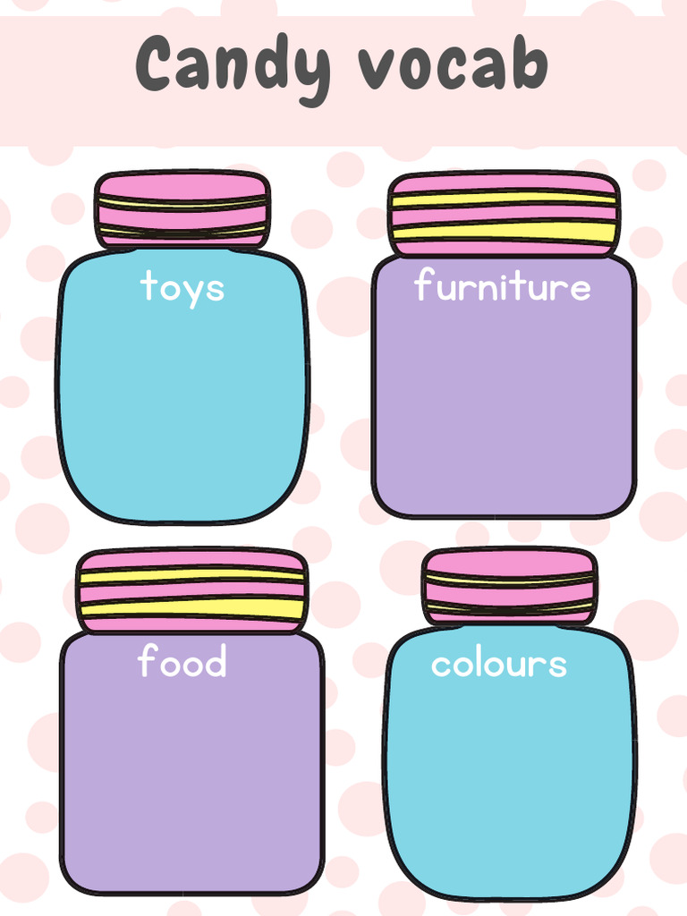 Candy Vocabulary for Kids | PDF