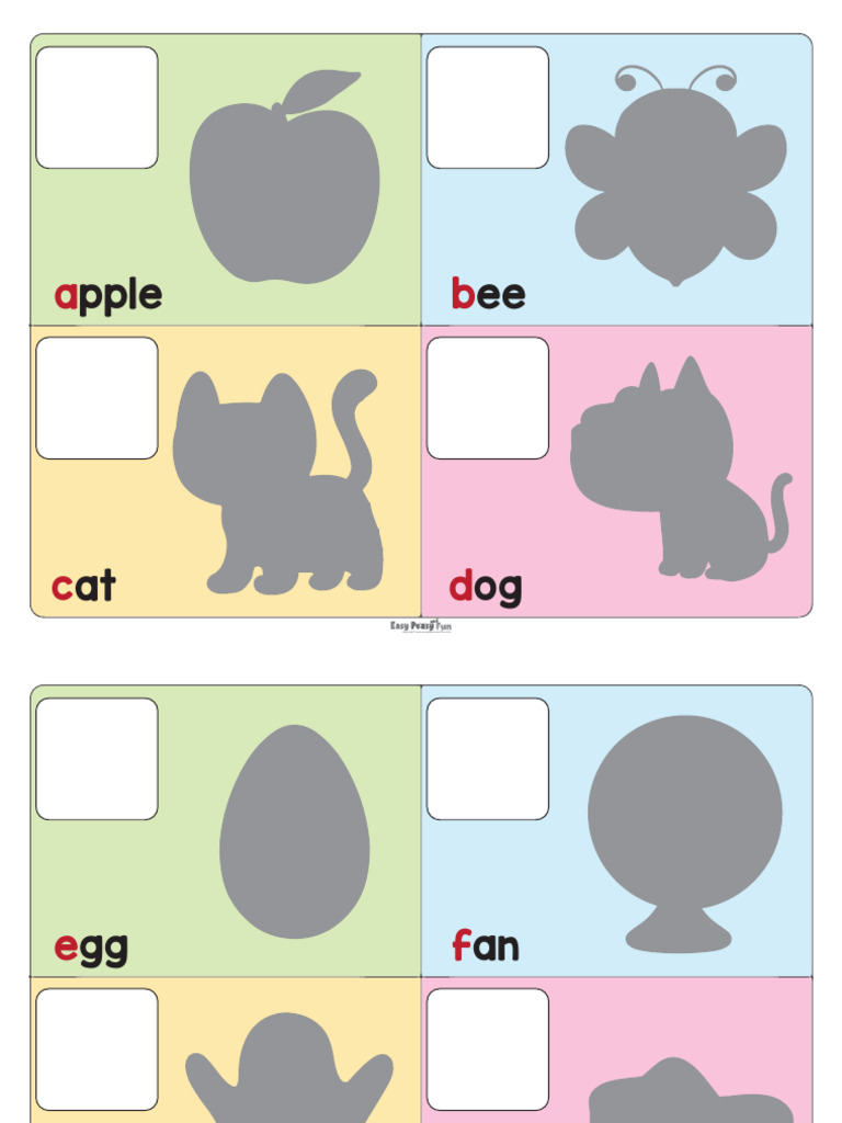 Alphabet Beginning Sound Activity Book Lower Case | PDF | Copyright ...
