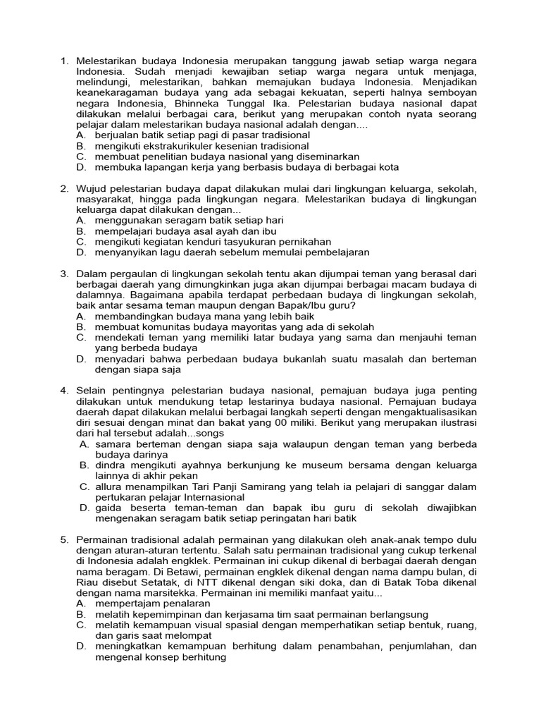 Melestarikan Budaya Indonesia Merupakan Tanggung Jawab Setiap Warga ...