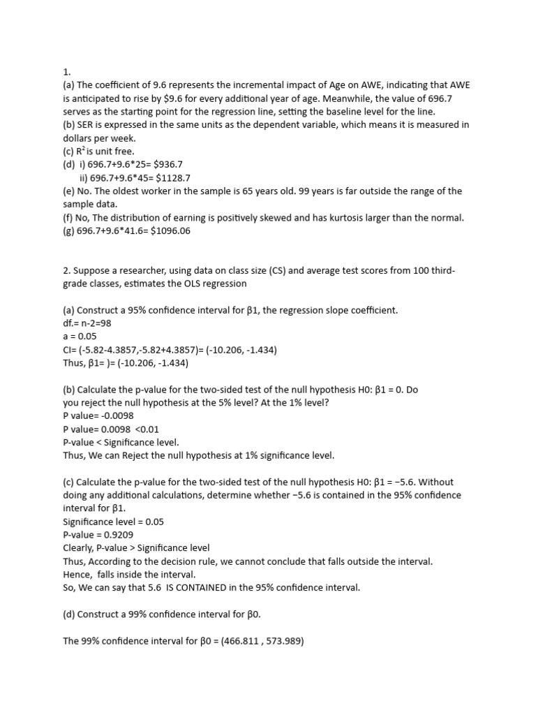 Assignment 3 | PDF | P Value | Regression Analysis