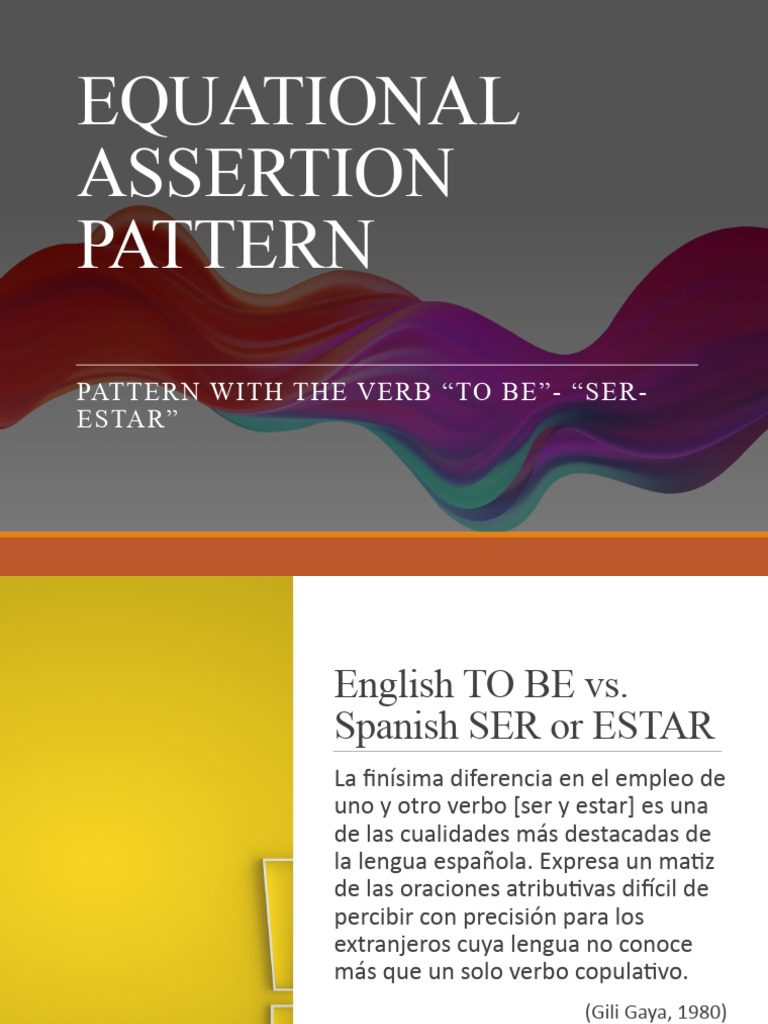 Equational Assertion Pattern | PDF