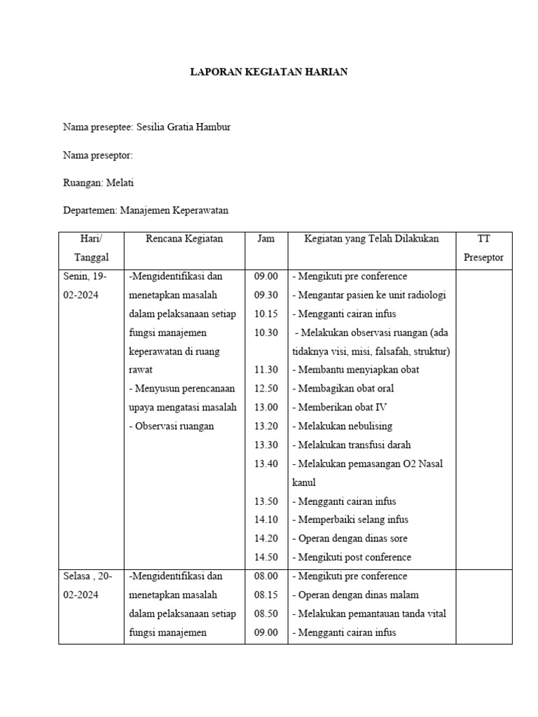 Logbook Manajemen Lt. 3 Cecik | PDF