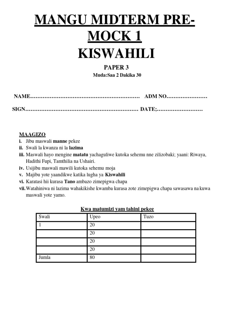 Kis 3 QS | PDF