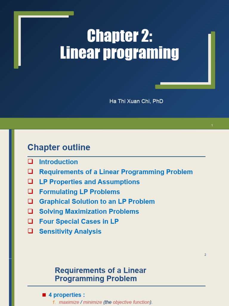 C2 - Linear Programing Jan 2021 | PDF | Mathematical Optimization | Linear Programming