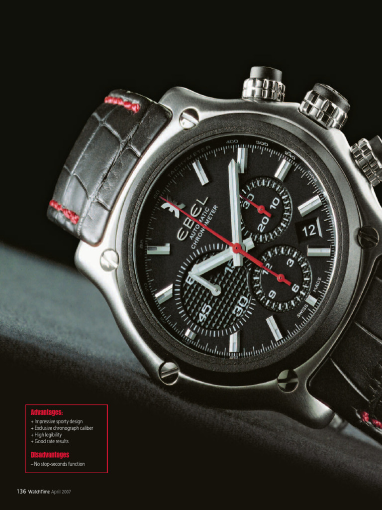 WT_2007_02_ TEST_ EBEL 1911 BTR CHRONOGRAPH | PDF | Watch | Portable Tools