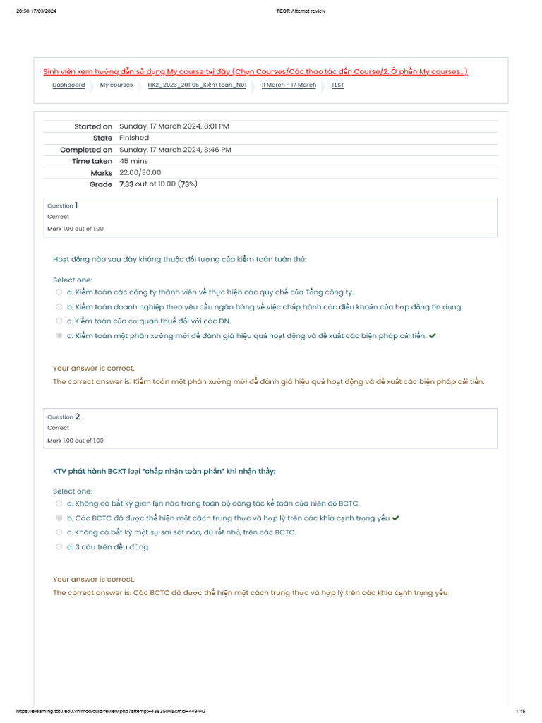 Test Attempt Review Pdf