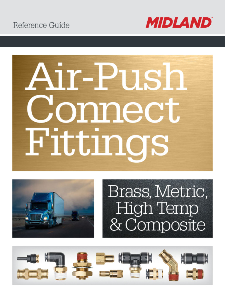 Air-Push Connect Fittings: Brass, Metric, High Temp & Composite | PDF ...