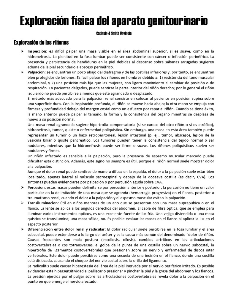 Exploración Fisica Del Aparato Genitou | PDF | Próstata | Antígeno ...