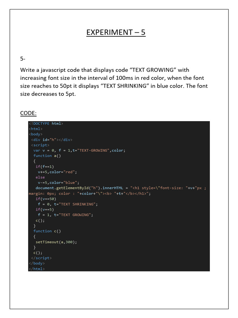 Experiment 5 Akash Wt&as | PDF