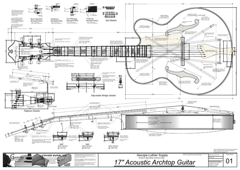 Benedetto Archtop Guitar Plans | PDF | Guitars | Musical Instruments