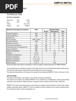 Ampco 18: Technical Data Sheet | PDF | Strength Of Materials | Alloy