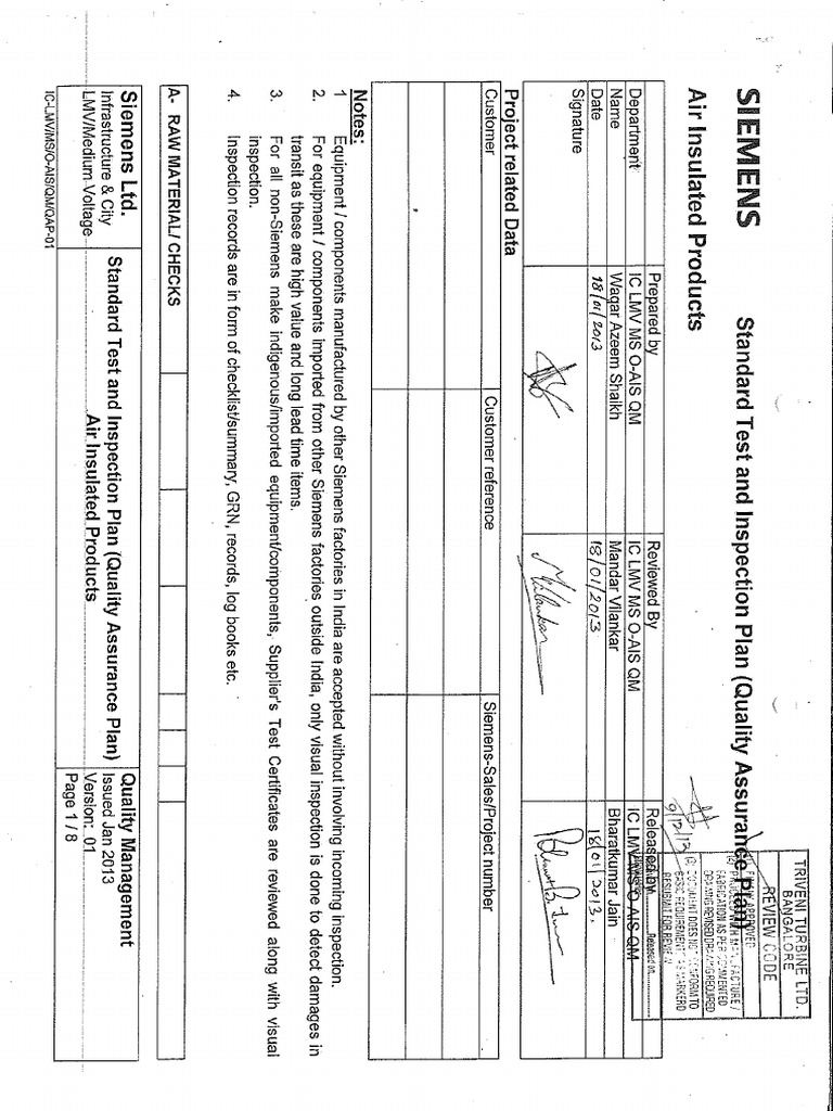QAP-VCB - Siemens | PDF